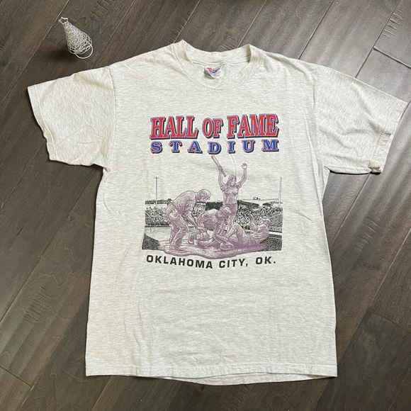 Hanes | Shirts | Vintage Hall Of Fame Stadium Oklahoma City Short ...